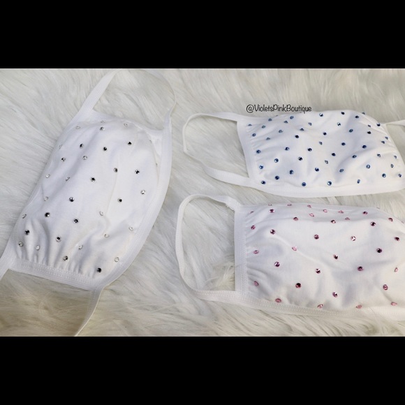 Hanes | Accessories | Swarovski Crystal Face Masks | Poshmark